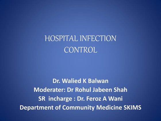 Infection Prevention and Control (IPC).ppt | Infectious Diseases ...