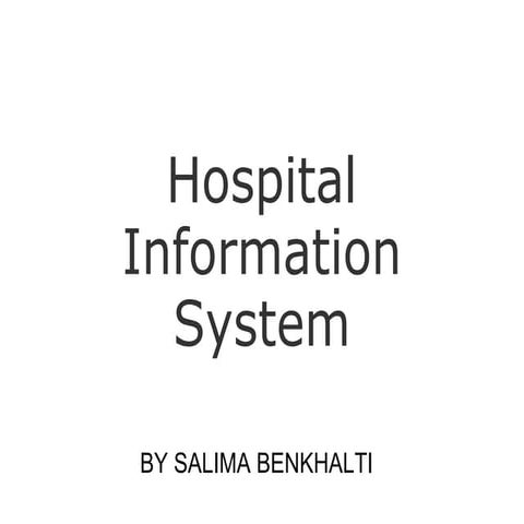 Hospital information system | PPT