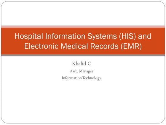 Hospital Information System | PPTX