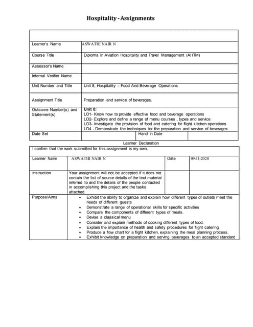 Food & beverage outlets [autosaved] | PPT