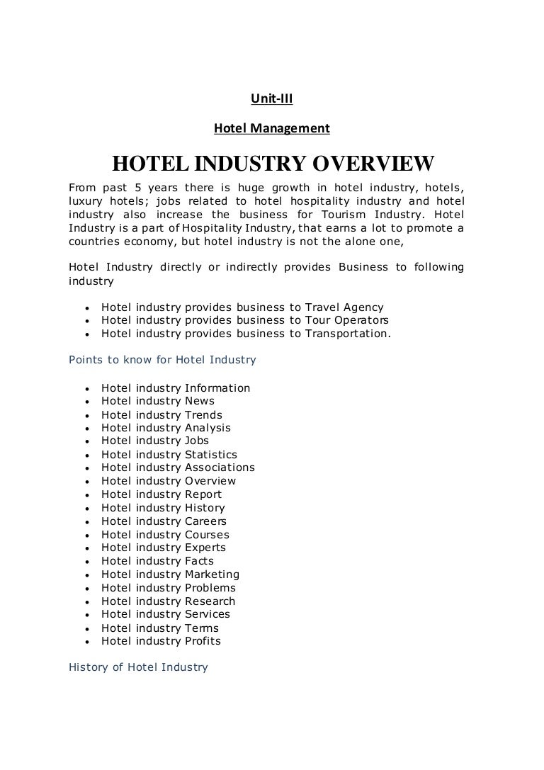 Hospitality Management