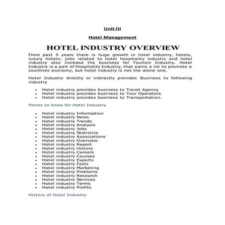 Hospitality management | PDF