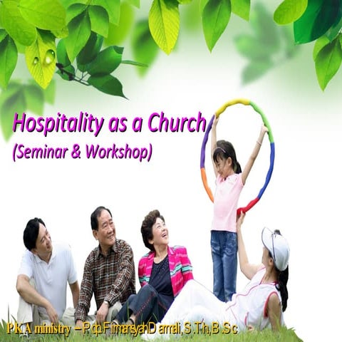 Hospitality as a church | PPT