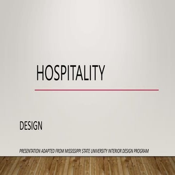 hospitality design.ppt