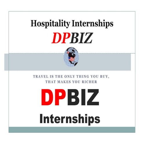 Hospitality internships USA | PPT