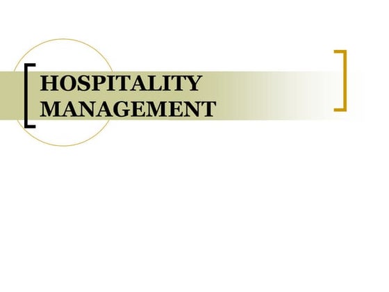 Introduction to Hospitality Industry | PPTX | Hospitality Industry ...