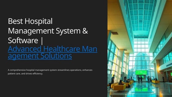 Advanced Pediatric Hospital Management Software Tailored for ...