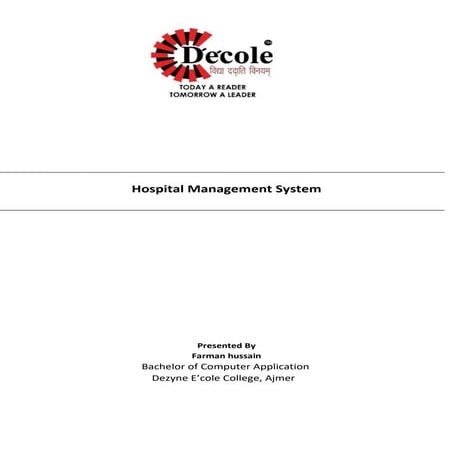 Hospital management system | PDF