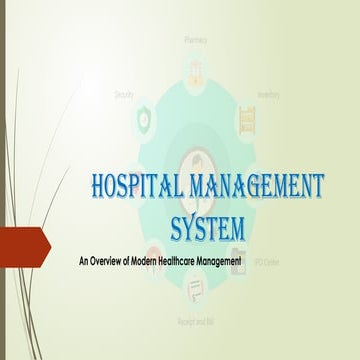 Hospital Management Systemin computer science | PPTX