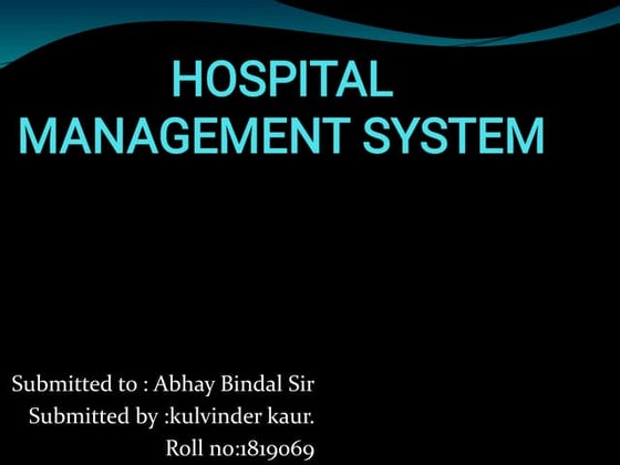Hospital Information Management System - HIMS | PPT