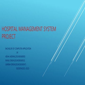 Hospital Management System | PPTX