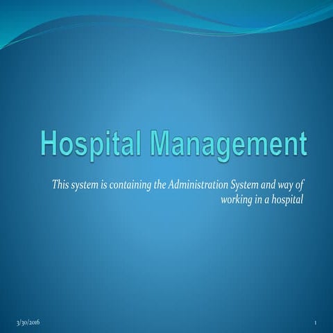 Hospital Management System | PPTX