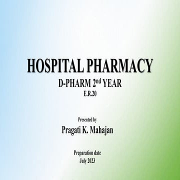 Introduction to pharmacy | PPTX