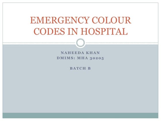 Emerg codes 1 | PPT