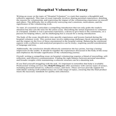 Hospital Volunteer Essay.pdf