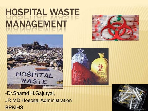 Biomedical waste management_ppt | PPTX | Infectious Diseases | Diseases ...