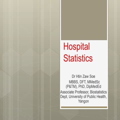 Hospital Statistics | PPTX