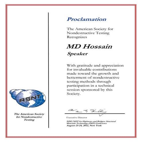 Certificate ASNT | PDF