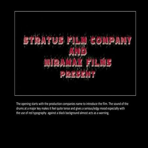 Layer cake opening scene | PPTX