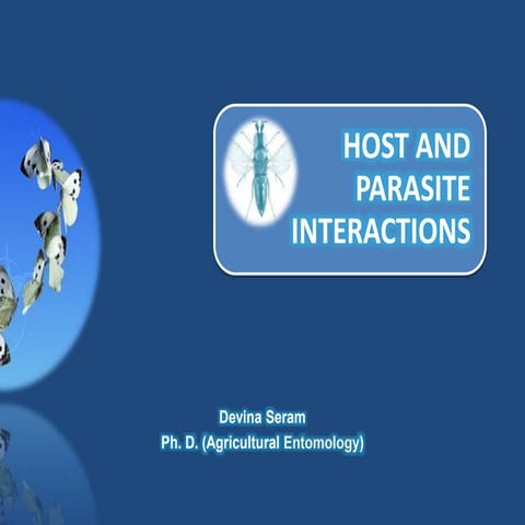 Host and parasite interaction | PPTX