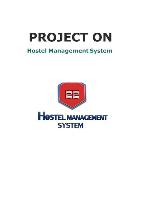 Hostel management system Software Engineering SRS | PDF