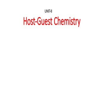 Host Guest Chemistry supramolecular chemistryUnit II.pptx