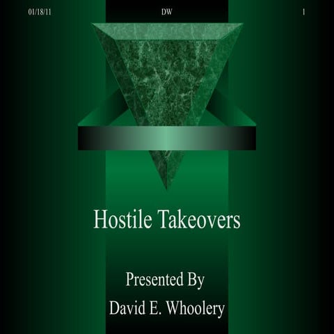presentation about hostile takeover | PPTX