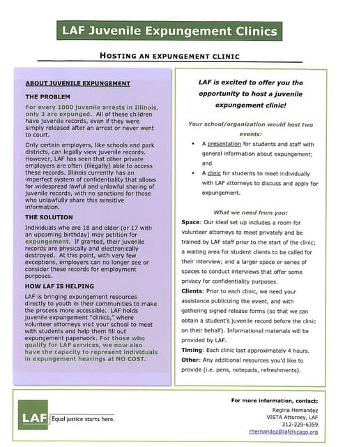 Quick facts about Juvenile Expungement | PDF | Crime & Harmful Acts to ...