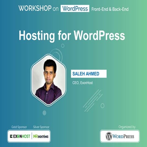 Hosting for WordPress by Saleh Ahmed | PPT