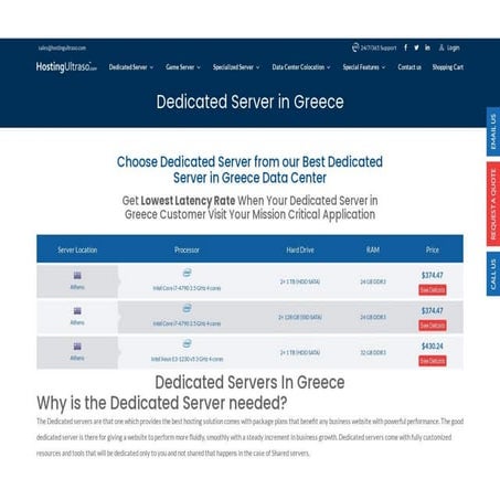 Greece Dedicated Server | PDF
