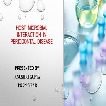Host microbial interaction in periodontal disease | PPTX