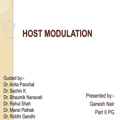 Host modulation | PPTX