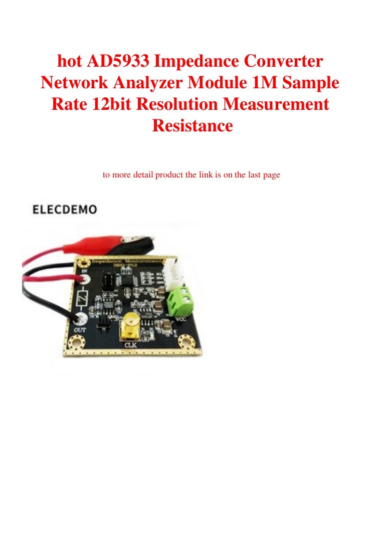AD5933 impedance Converter Network Analyzer Module 1M Sampling Rate ...