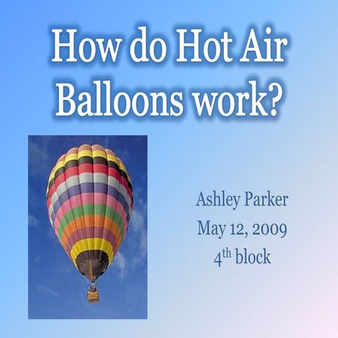 Hot Air Balloons | PPTX