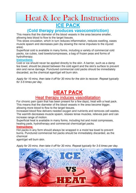hot & cold leaflet | PDF