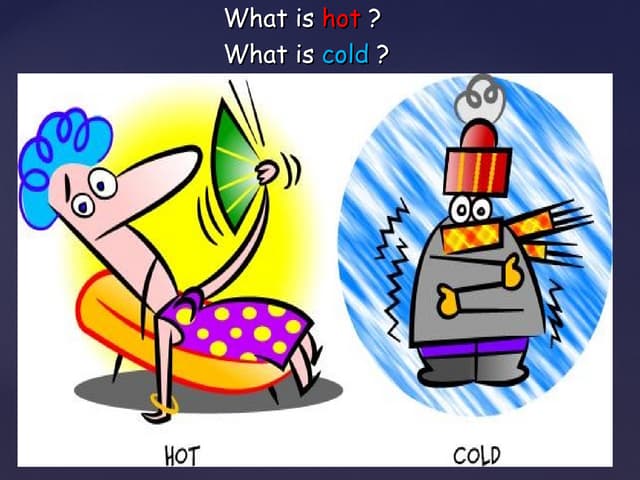 Hot and cold things | PPT | Weather | Science