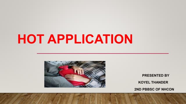 Hot Application Pptx