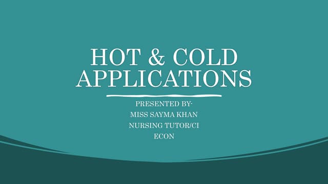 hot and cold application.ppt