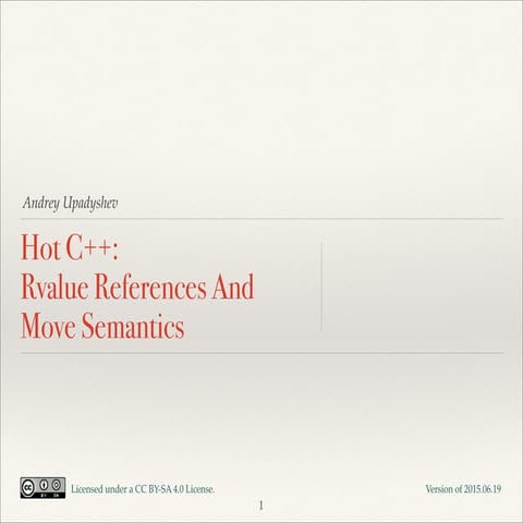 [old Version See Description For Newer Version Link] Hot C Rvalue References And Move