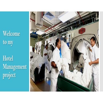 Importance of Laundry Department in 5-star hotels | PDF