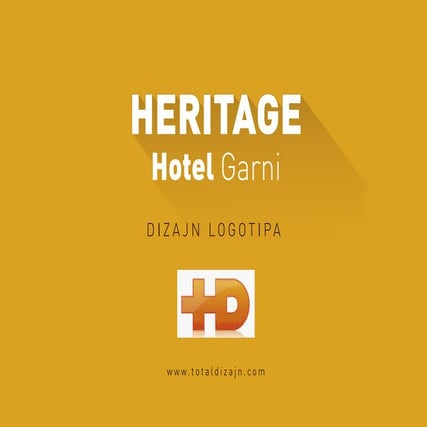 Logo Design Hotel Heritage dizajn prezentacija by TOTALDIZAJN | PPT