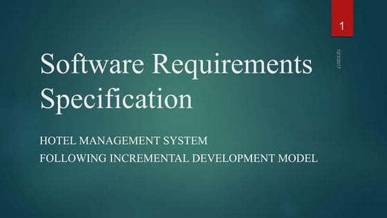 Hotel management system project | PPTX