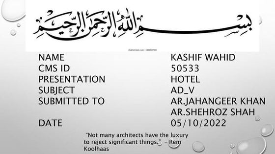 HRACC 5 Star Hotel Design Requirements,India | PPTX