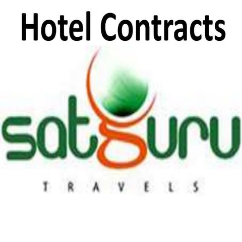 Hotel contracts | PPTX | Hotel Properties | Real Estate