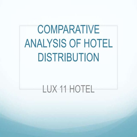 Hoteldistribution | PPTX