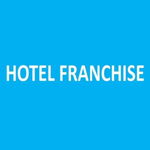 Hotel franchise | PDF