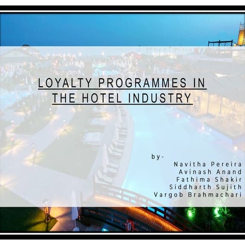 Loyalty Programmes In The Hotel Industry | PDF