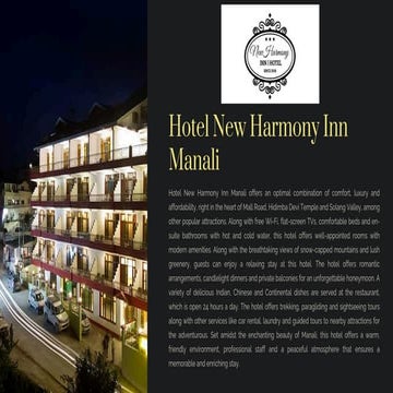 --Hotel-----New -----Harmony----- Inn--- | PPT