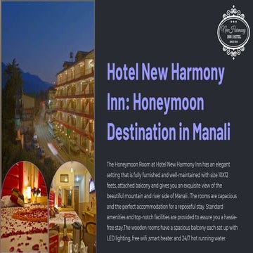 Hotel New Harmony Inn is a luxurious boutique hotel nestled in the ...