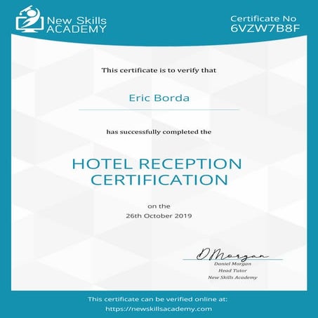 Hotel receptionist | PDF | Hotels and Motels | Travel Type